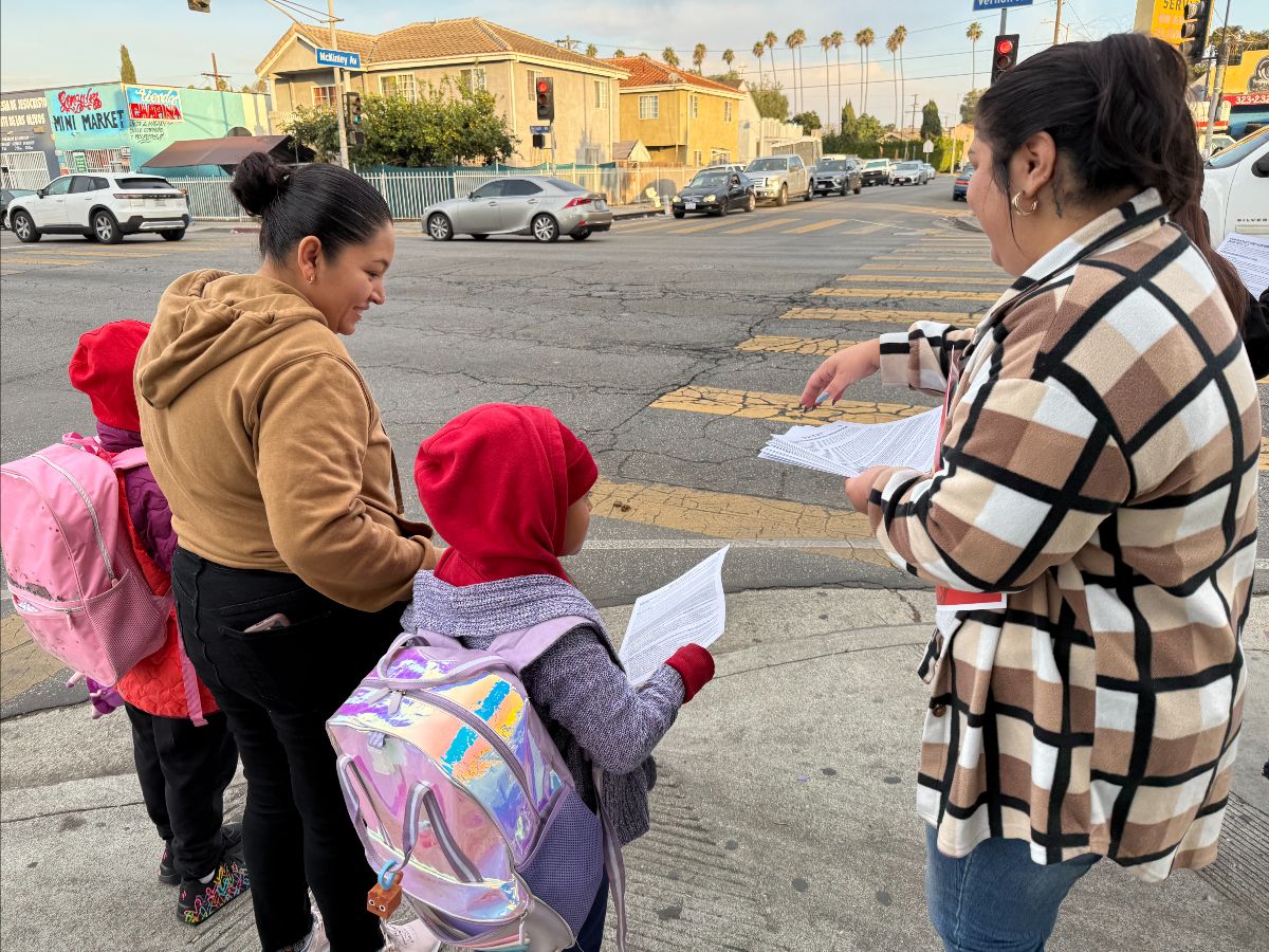 Thousands Hit School Sidewalks for Immigration Rights - UTLA