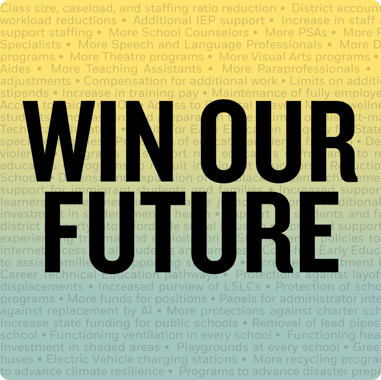 ‘Win Our Future: We Can’t Wait’ in the Community - UTLA